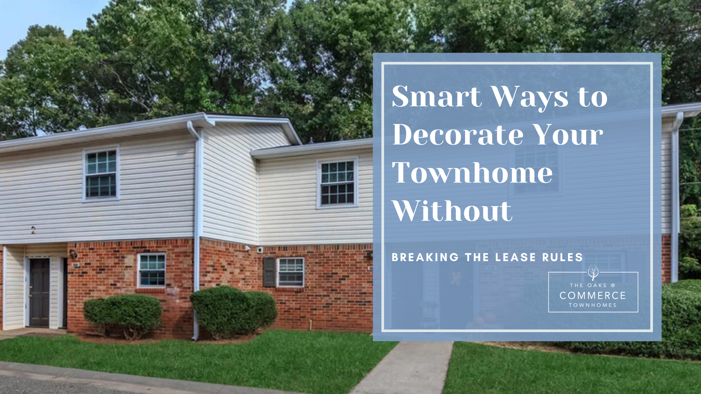 Townhome Decorating Ideas for Renters: Smart Tips